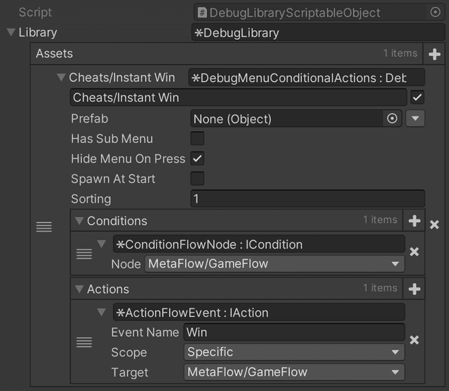 🃏 Debug Menu – GameSuite